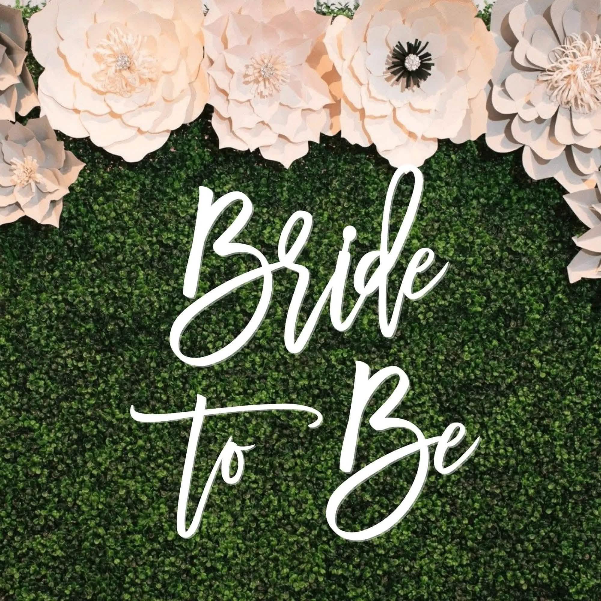 Bride To Be Wood Sign - Personalized - NameSigns.com