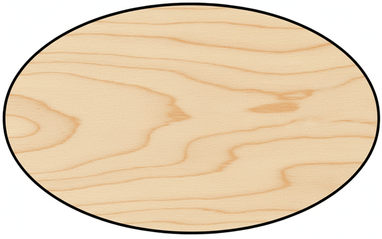 Unfinished Wood Shape Cut Out Custom Wooden Oval Shape for Crafts and ...