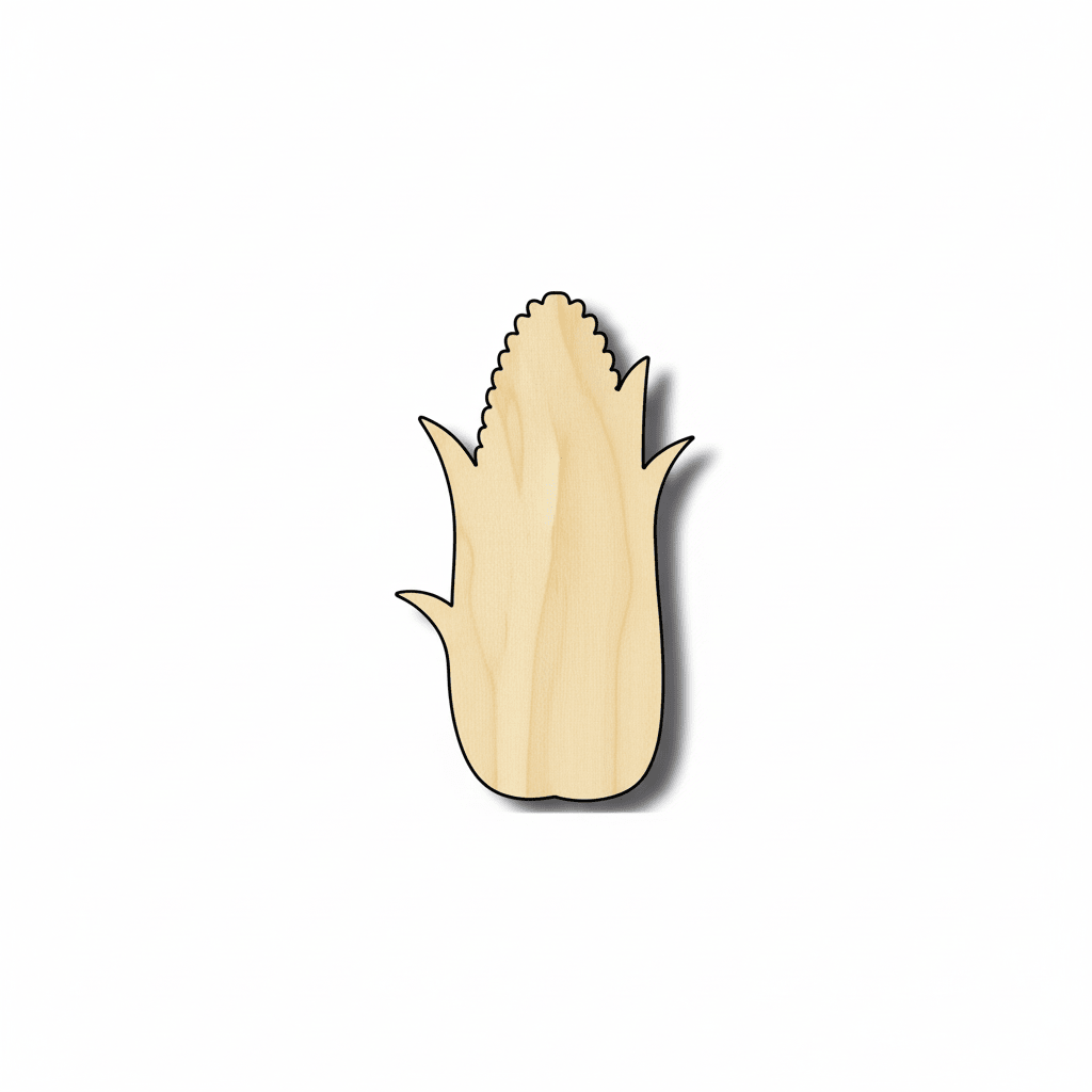 Unfinished Wood Shape Cut Out Wood Corn Shape - Fall - Kitchen - Food ...