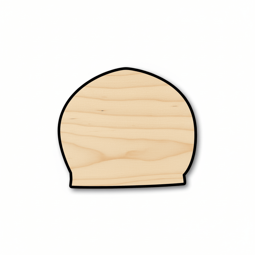 Unfinished Wood Shape Cut Out Wood Swim Cap Shape - Craft - – NameSigns.com