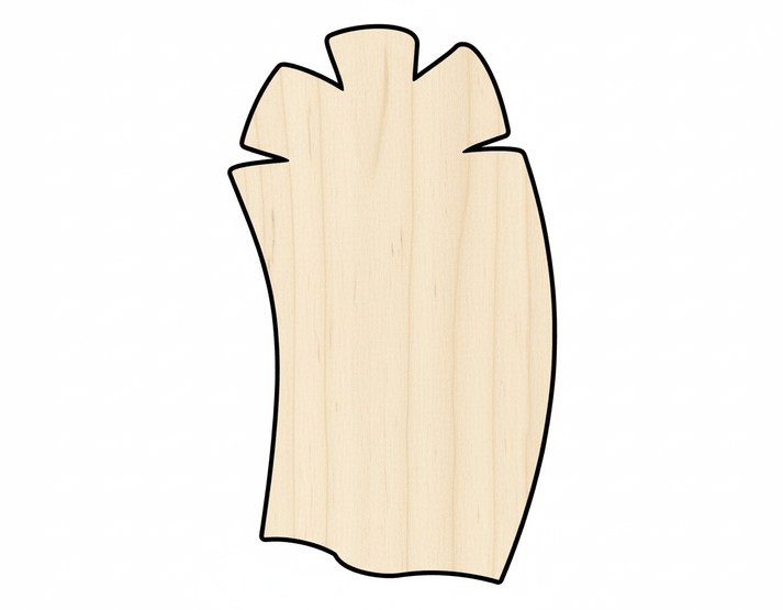Unfinished Wood Shape Cut Out Wood Crafty Present Shape Craft Cutout ...