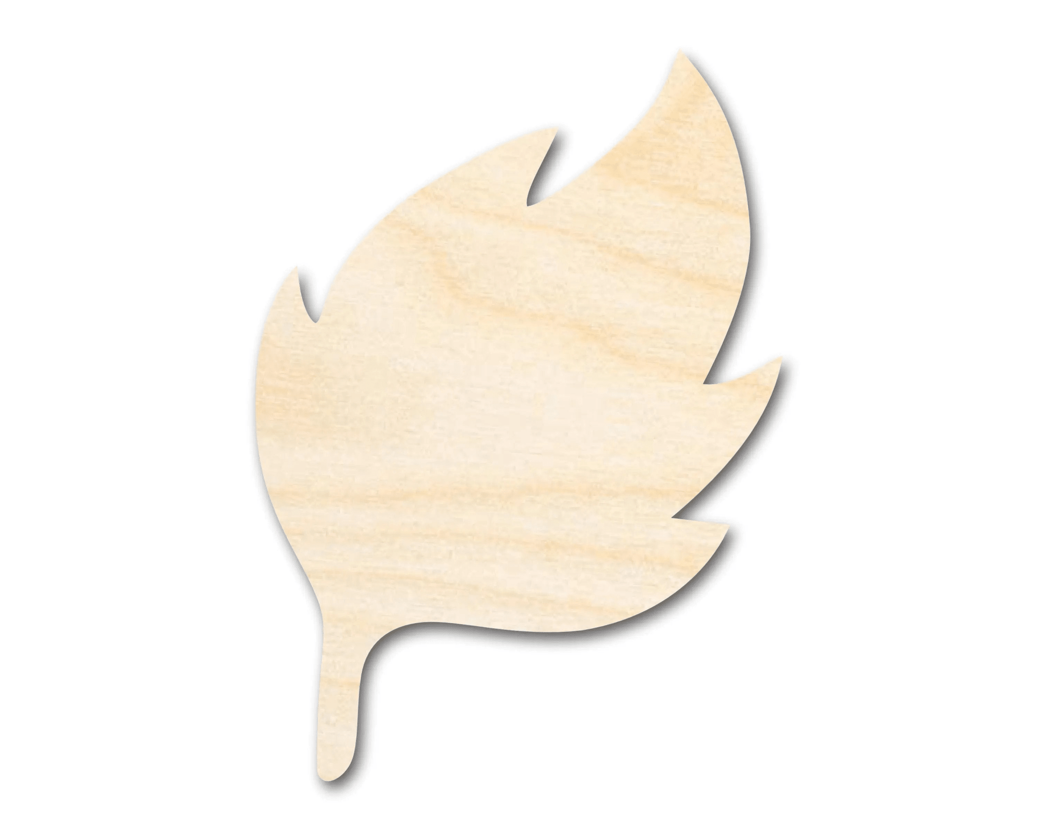 Unfinished Wood Shape Cut Out Wood Earth Leaf Element Shape DIY Craft ...