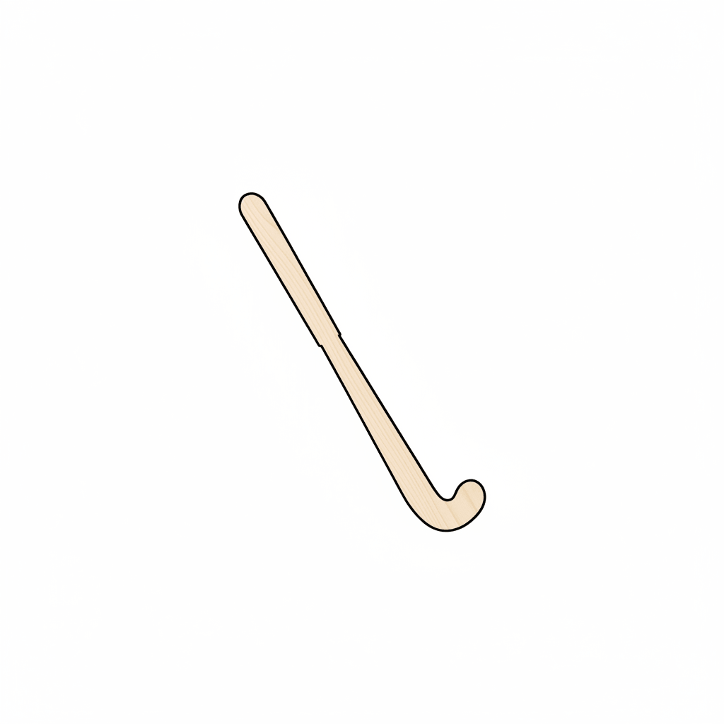 Unfinished Wood Shape Cut Out Wood Field Hockey Stick Silhouette ...