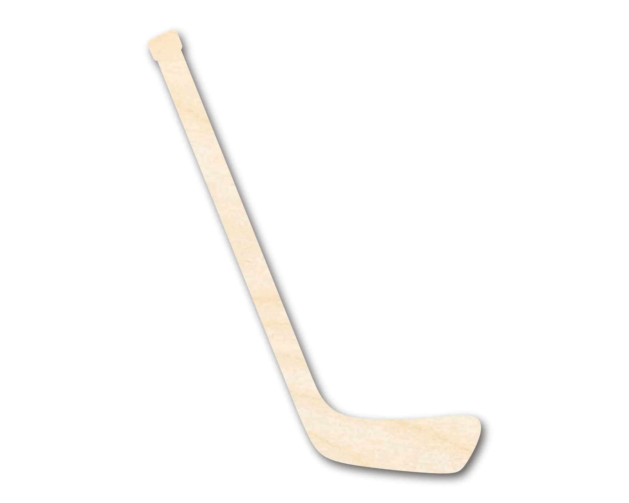 Unfinished Wood Shape Cut Out Wood Hockey Stick Shape DIY Craft Cutout ...