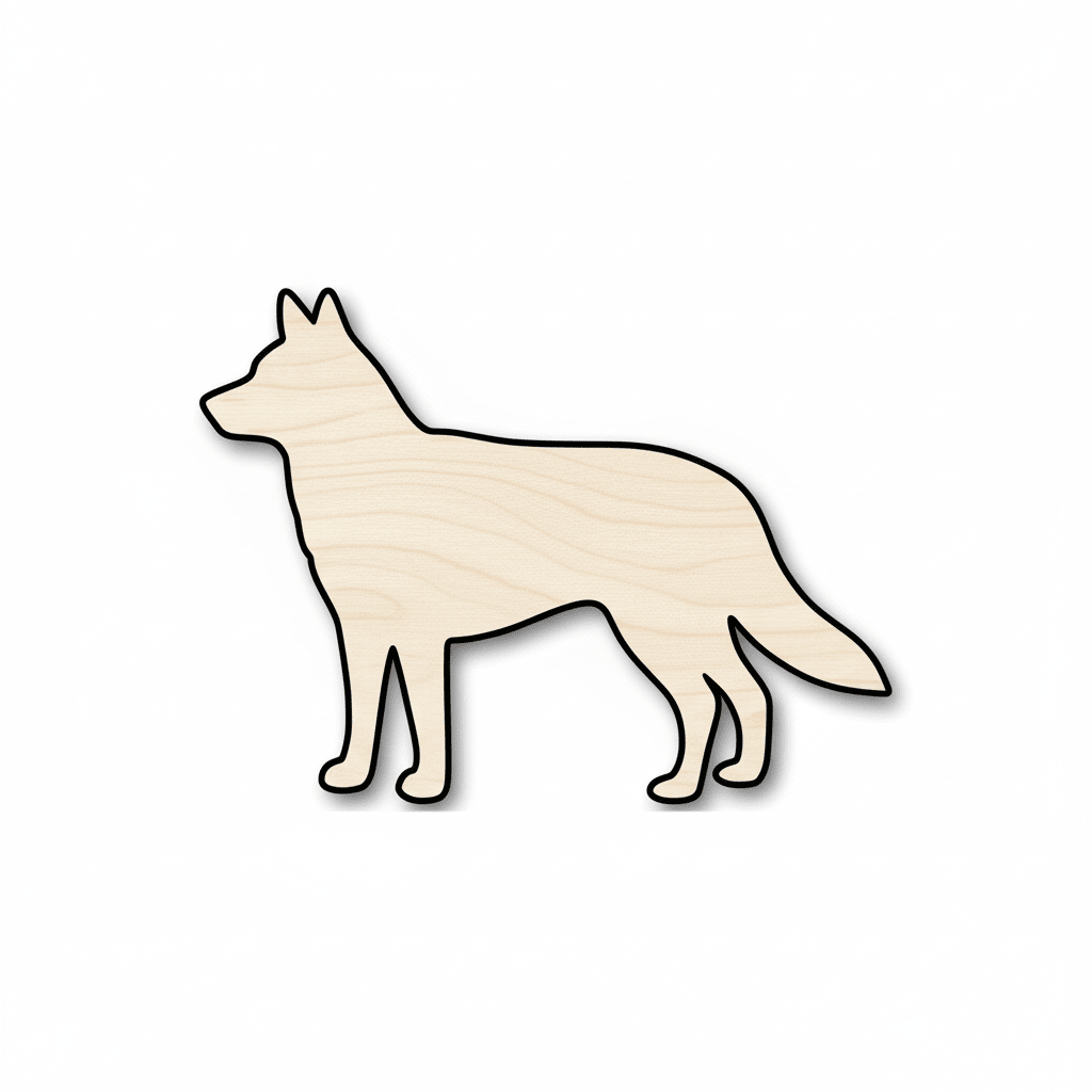 Unfinished Wood Shape Cut Out Unfinished Wood Husky Dog Shape - Animal ...