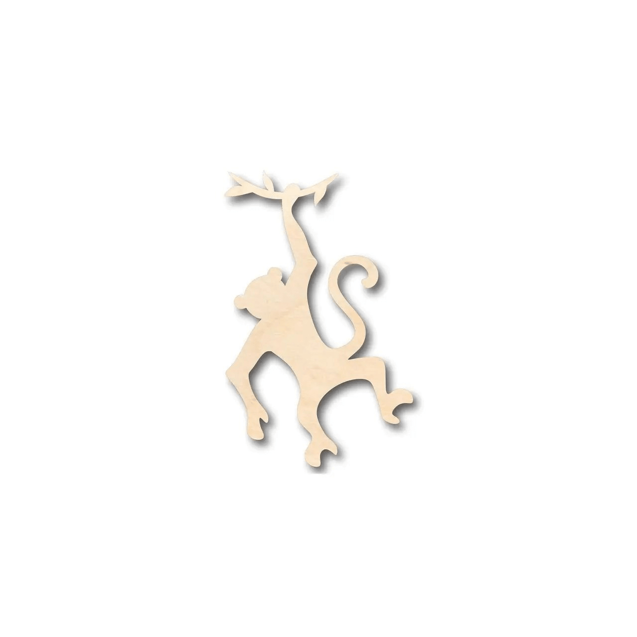 Unfinished Wood Shape Cut Out Wood Monkey Hanging Shape - Animal ...