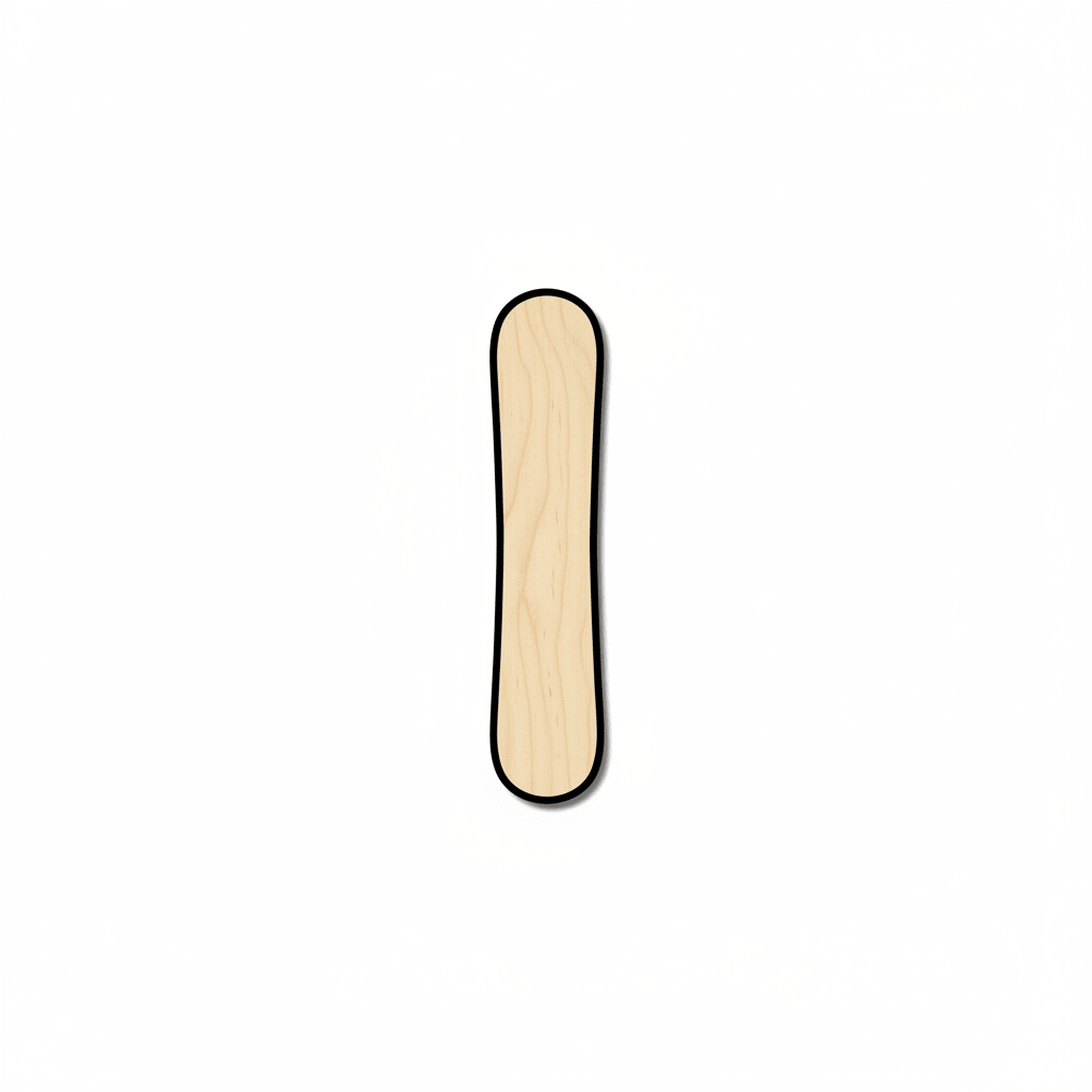 Unfinished Wood Shape Cut Out Wood Snowboard Shape - Winter Olympics - Craft - – NameSigns.com